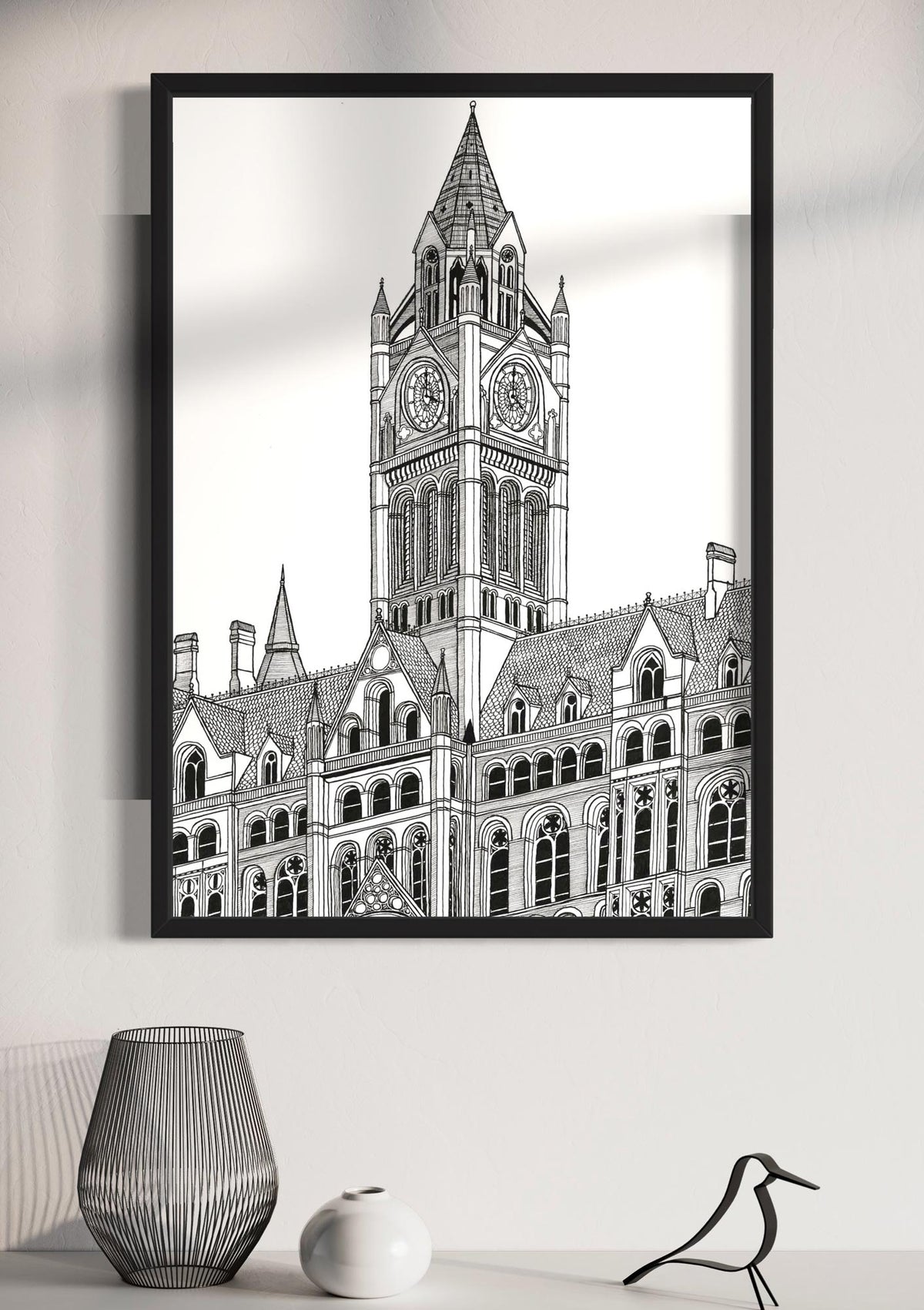 Manchester Town Hall - framed print | Manchester Art Prints
