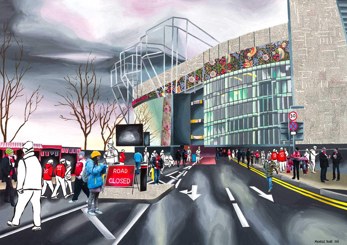 Manchester United Old Trafford artwork print | Manchester Art Prints