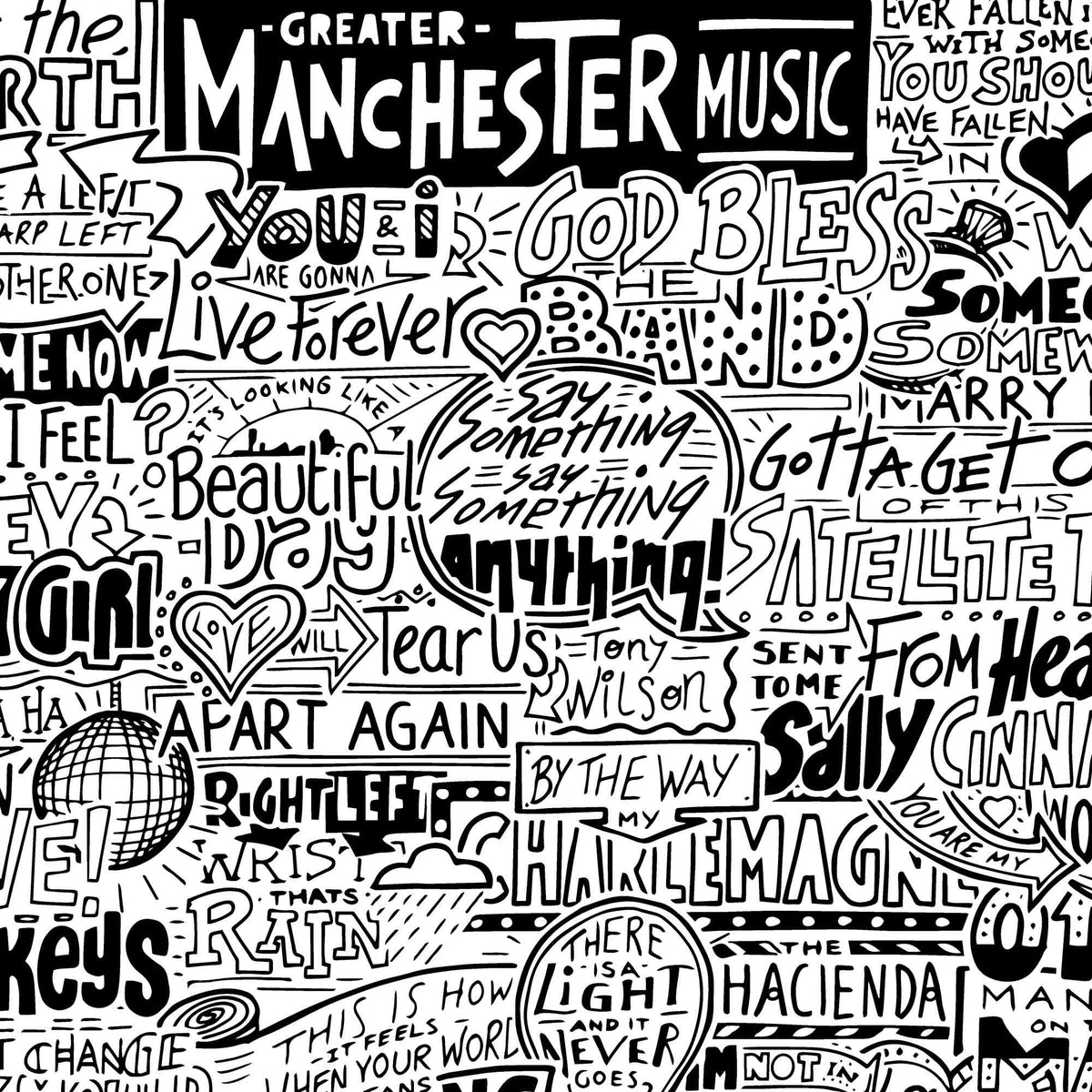 Manchester Music Print | Manchester Art Prints