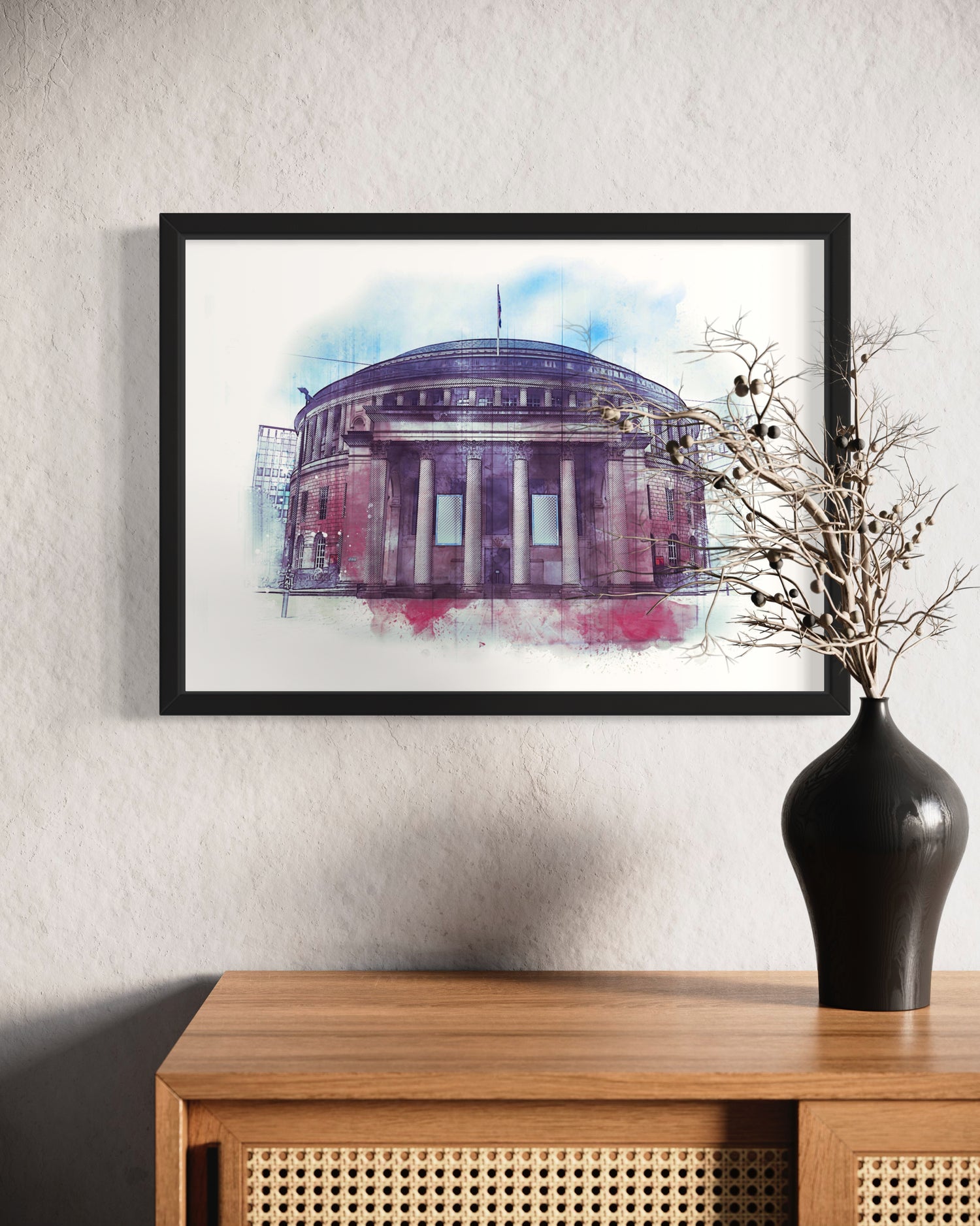 Manchester Central Library-framed art print | Manchester Art Prints