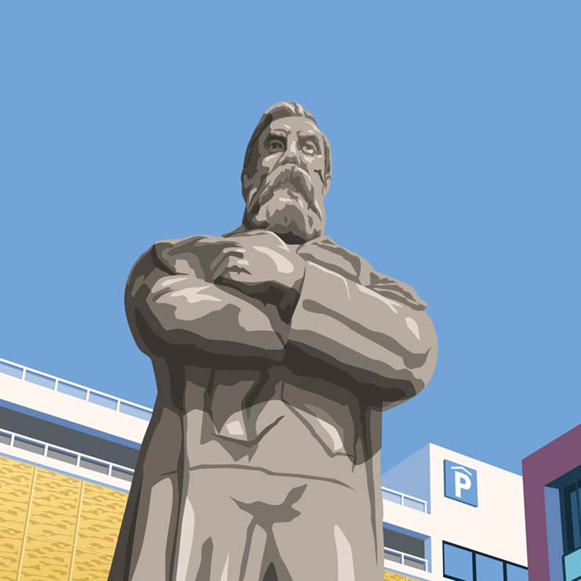 Friedrich Engels Manchester- framed art print – Manchester Art Prints