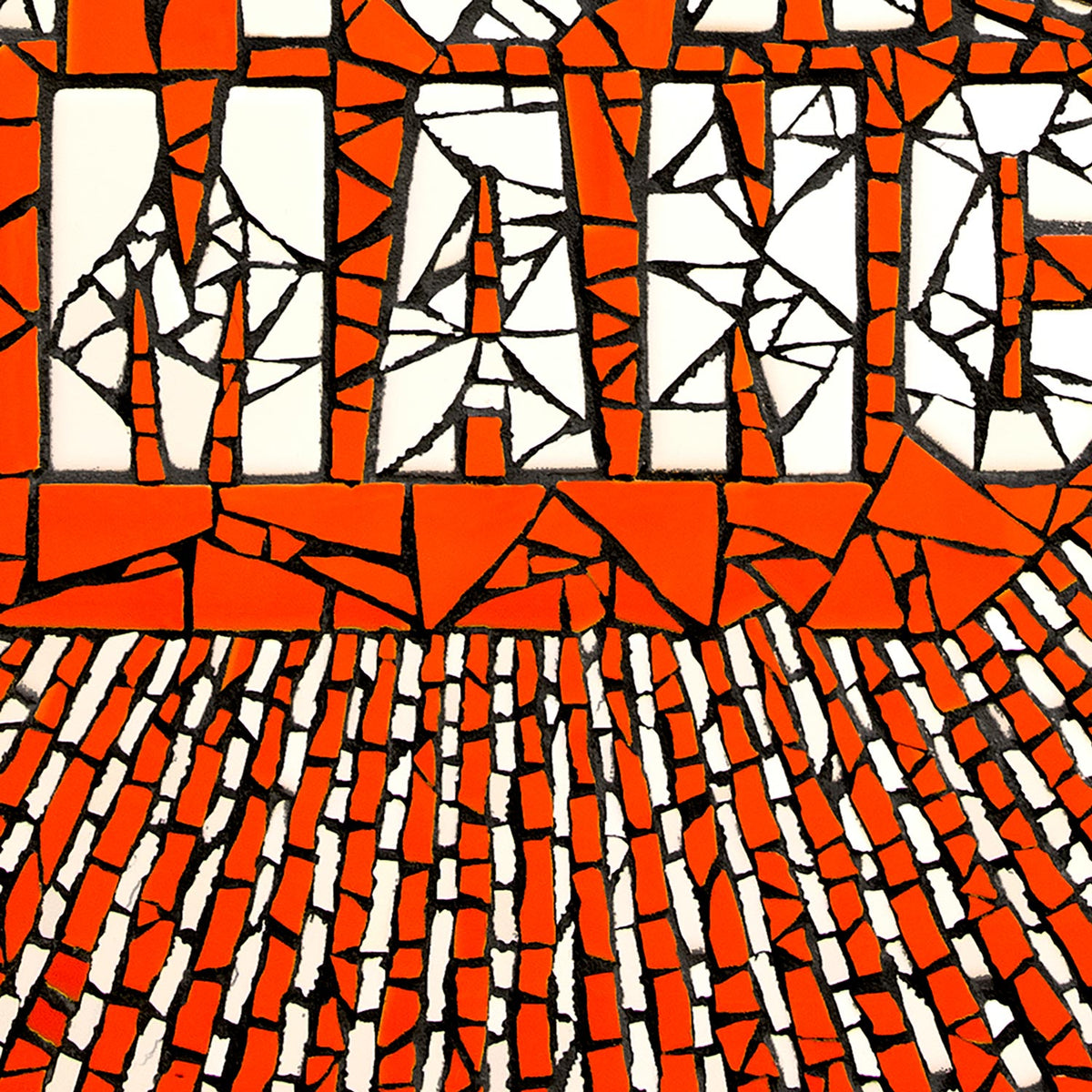 Manchester-based mosaic artist 'God is a Manc' - framed art print ...