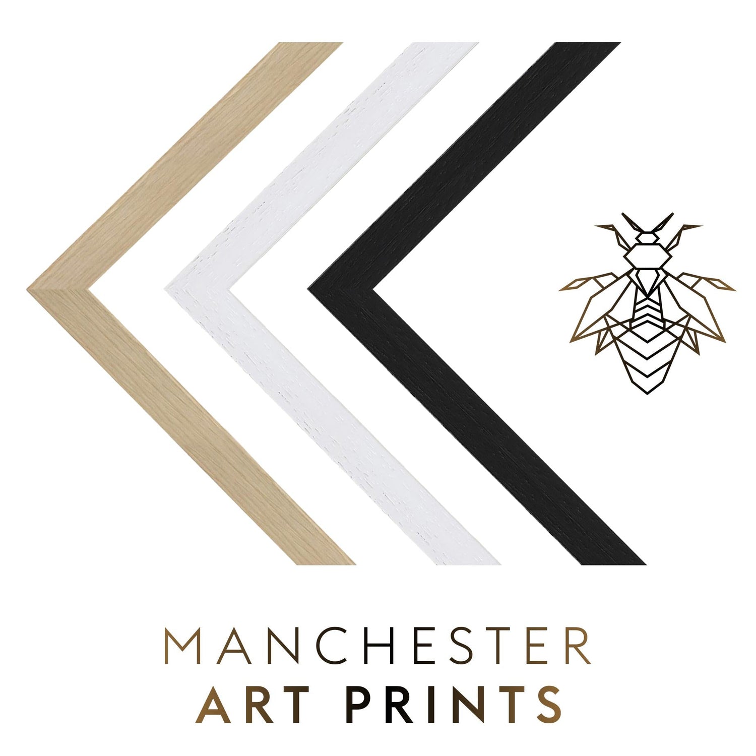 Manchester-based mosaic artist 'God is a Manc' - framed art print ...