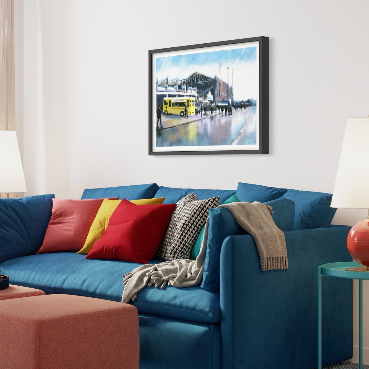 Manchester City FC Maine Road - framed football art print | Manchester ...